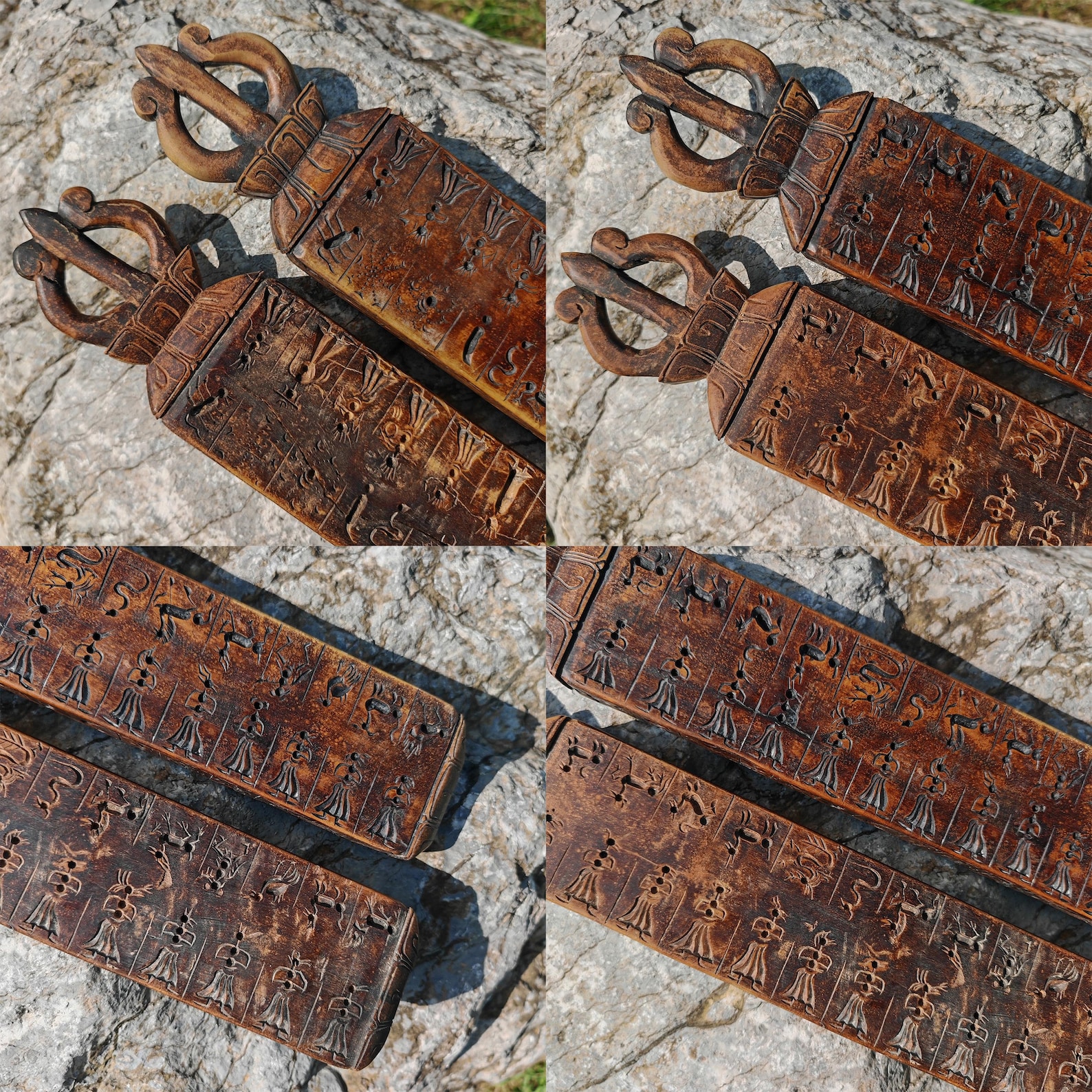 Gandhanra Antique Tibetan Buddhist Zanpar Wooden Mold Stick,dharma ...