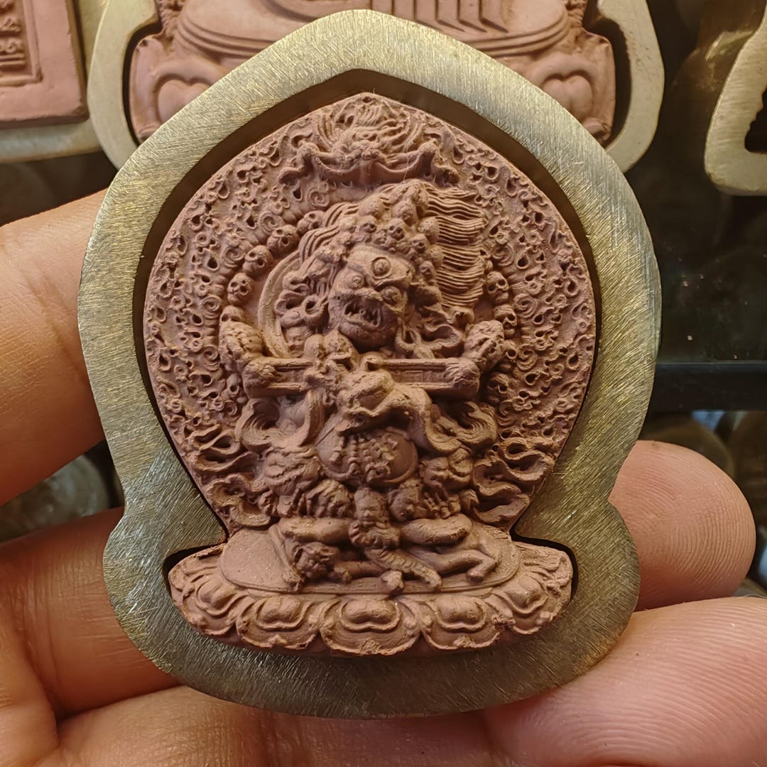 Panjaranata Mahakala Tsa Tsa Mold | Old Version Tibetan Statue Mould ...