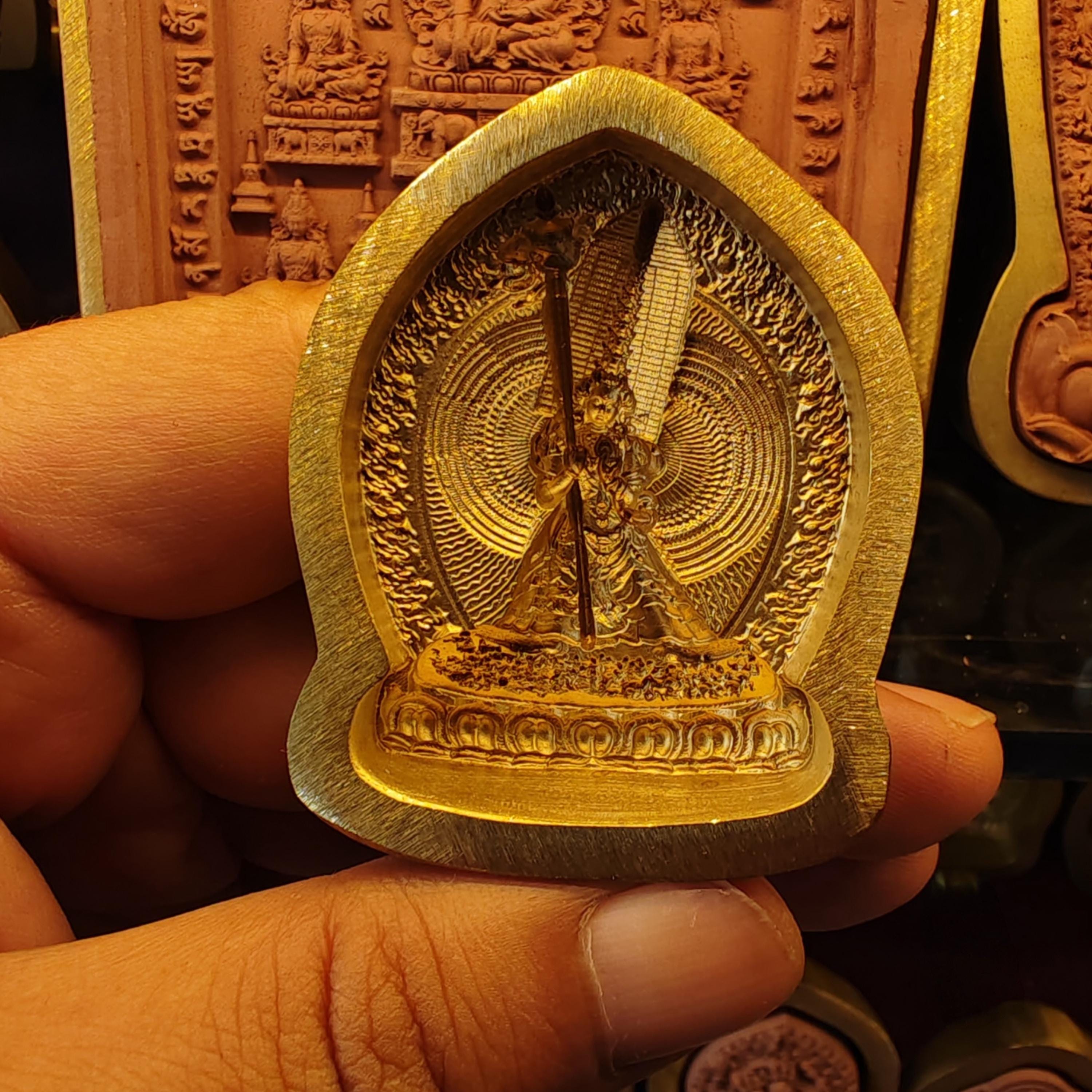 White Parasol - Sitatapatra Tsa Tsa Mold - 4.5cm Height: Tibetan Buddha ...
