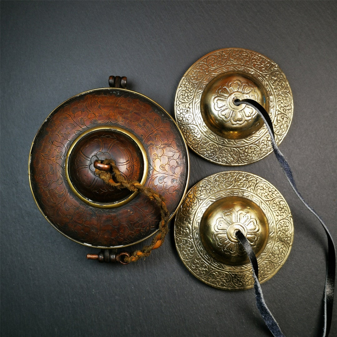 Gandhanra 8.8cm Tibetan Cymbals, Tingsha Bell,buddhism Ritual Implement ...
