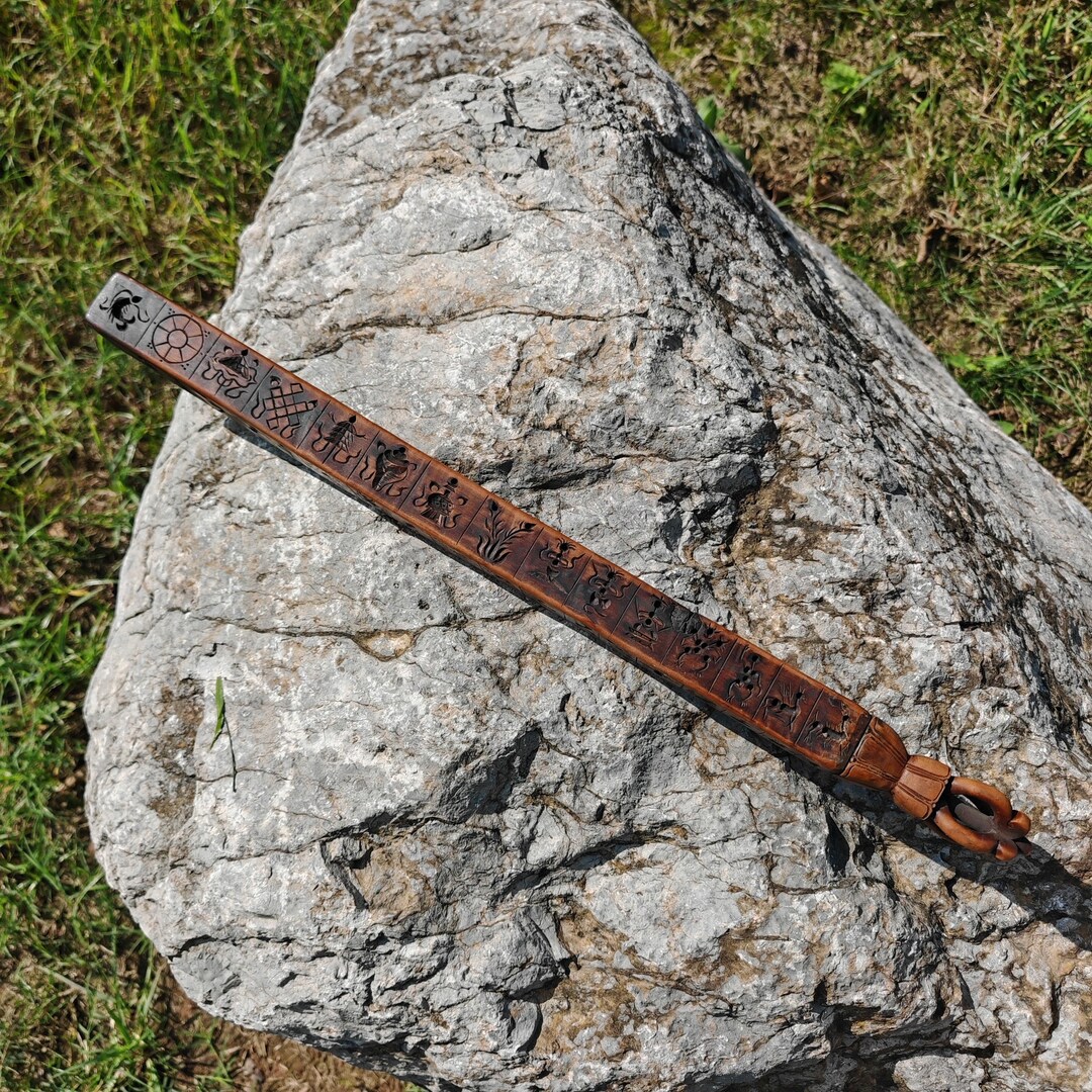 Gandhanra Antique Tibetan Buddhist Zanpar Wooden Mold Stick,dharma ...