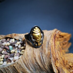 Gandhanra Unique Handcrafted Tibetan Buddhist Shankha Conch Ring,made ...