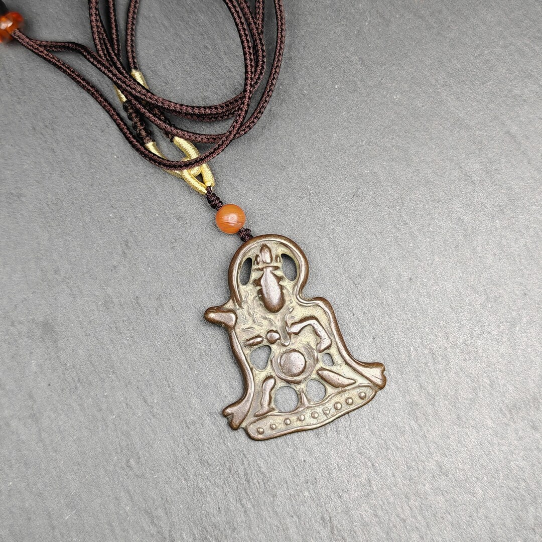 Unique Vajrapani Amulet Badge,tibetan Buddhism Protective Charm,the ...