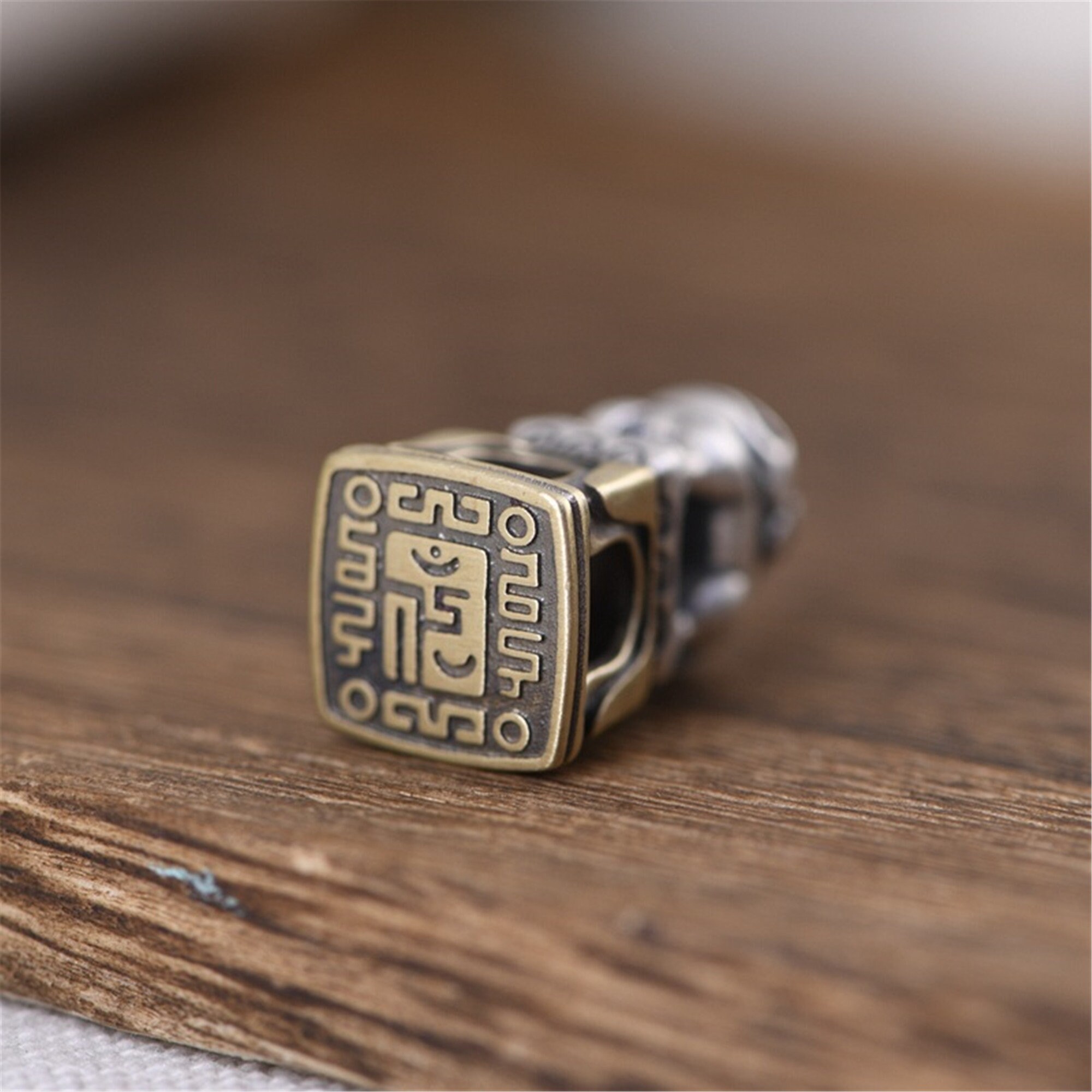 Gandhanra Tibetan Buddhism Seal Pendantlion Shape With | Etsy