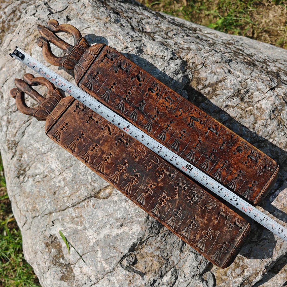 Gandhanra Antique Tibetan Buddhist Zanpar Wooden Mold Stick,dharma ...