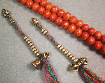 Bell & Dorje Copper Mala Counter for Mantra Reciter, Buddhist, Prayer ...