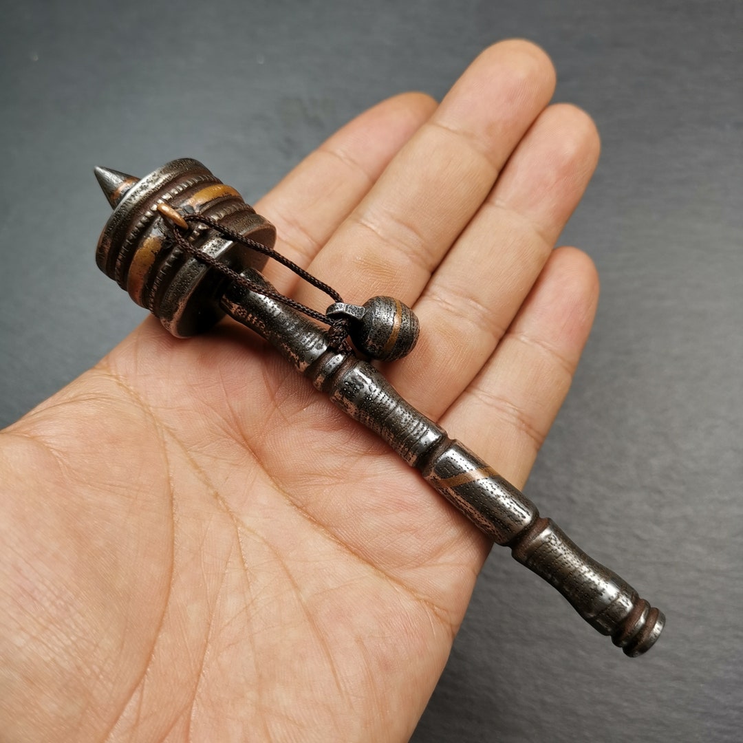 Gandhanra Handmade Tibetan Handheld Prayer Wheel,mani Wheel,small Size ...
