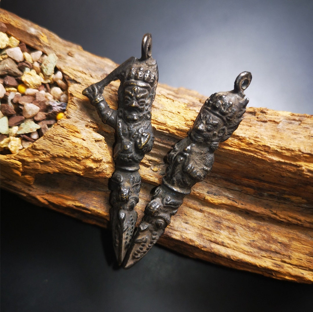 Gandhanra Antique Thokcha Pendant,phurba Kila of Manjusri and ...