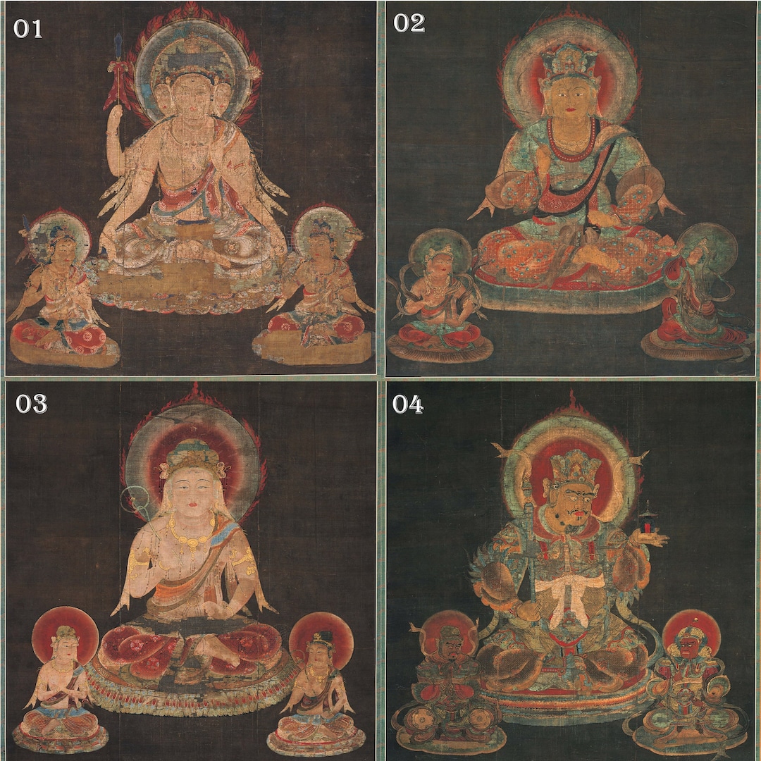 Gandhanra Digital Thangka Art Old Twelve Devas Thangka Image Heian ...