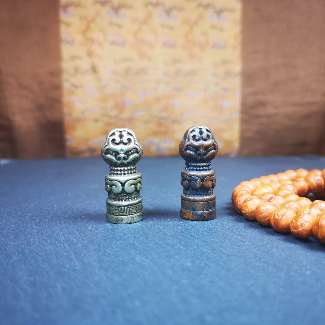 Gandhanra Vintage Tibetan Stamp Seal,snow Lion Shape,naga Symbol ...