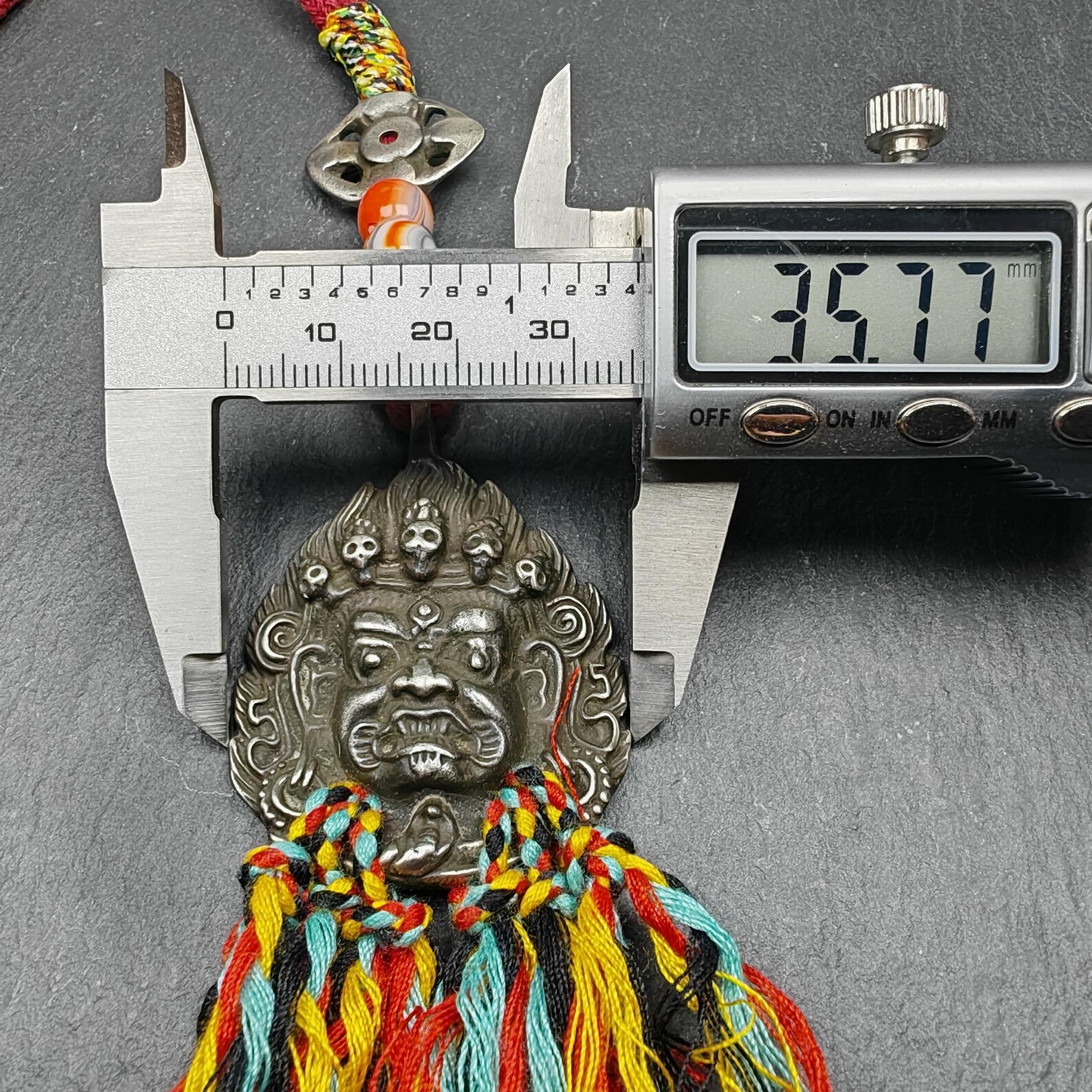 Gandhanra Antique Tibetan Amulet,mahakala Pendant, Bhairava Mask ...
