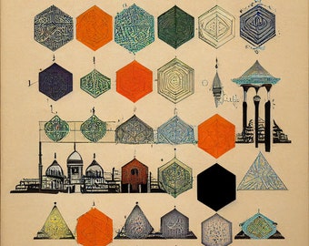 Arabic Geometry Art Print - Etsy