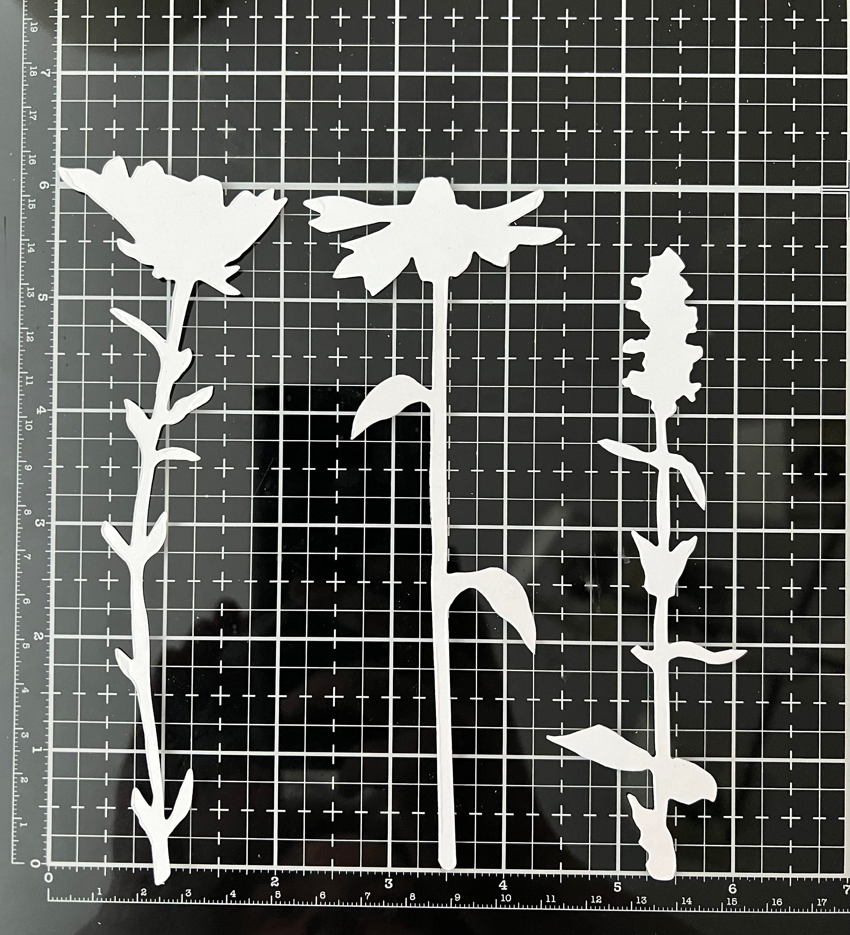 Wild Flowers and Stem Die Cut Outs Cardstock Paper - Etsy