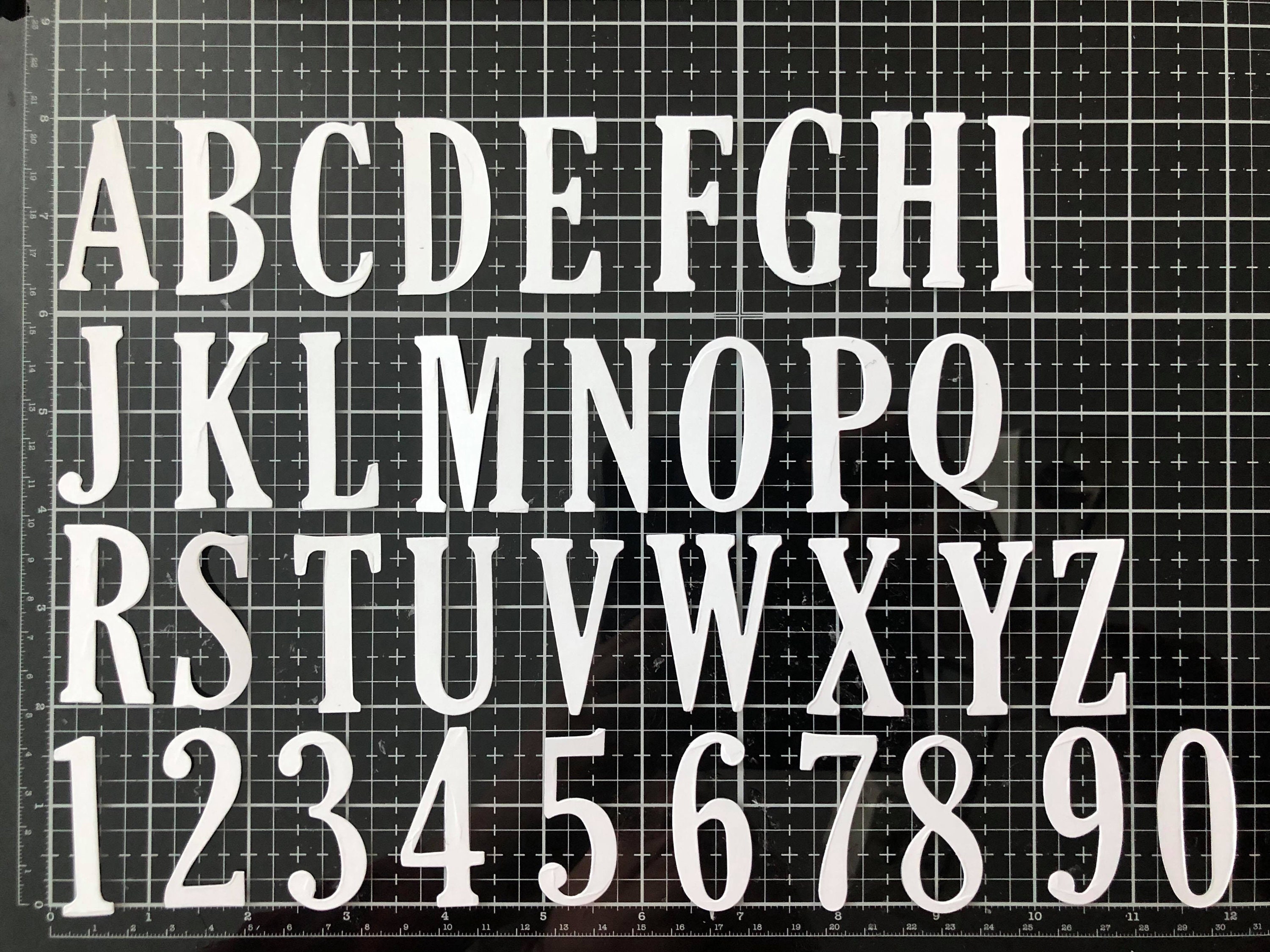Letters and Numbers Die Cut Outs Alphabet Cardstock - Etsy Canada