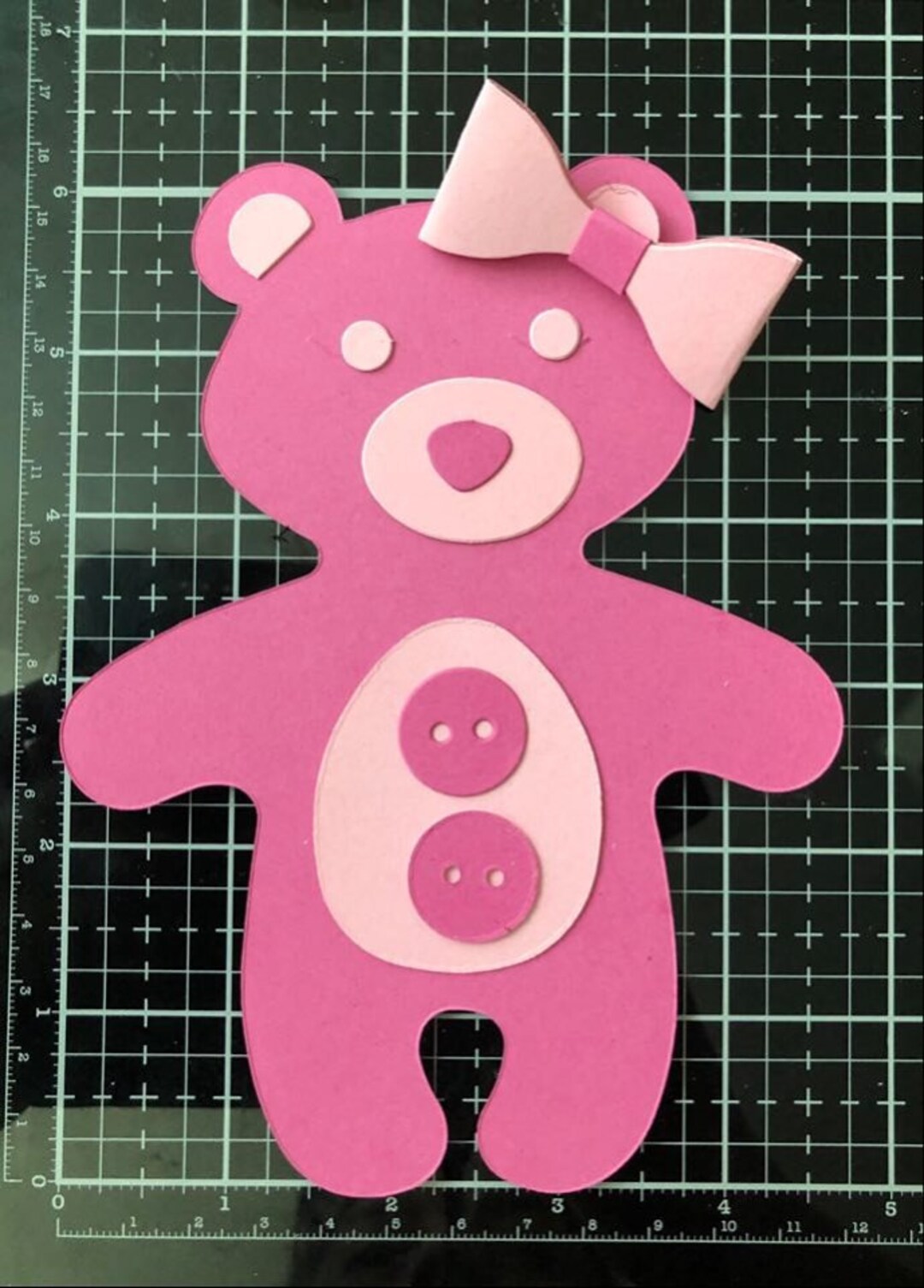 Teddy Bear Die Cut Out, Cardstock - Etsy