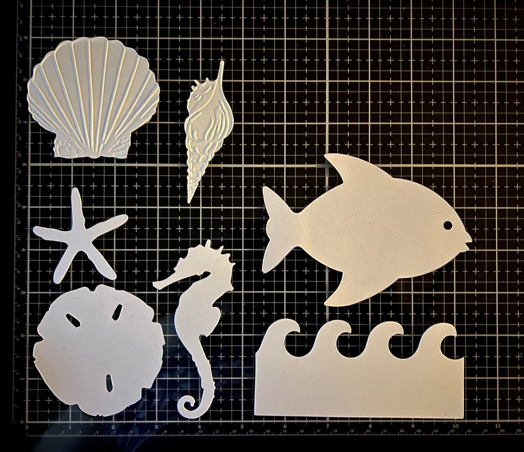 Ocean Die Cut Outs, Cardstock - Etsy