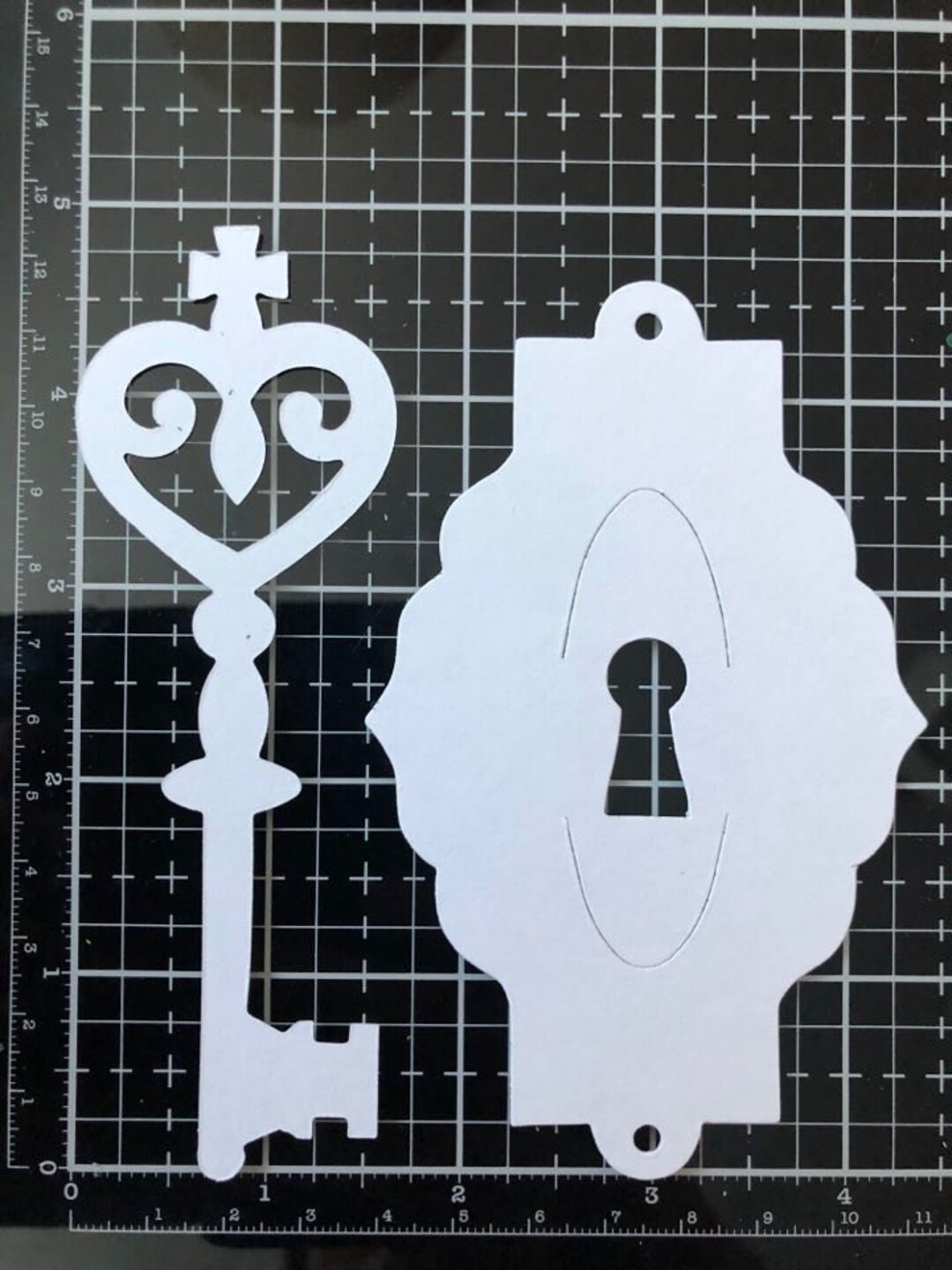Key and Keyhole Die Cut Out Card-stock Paper - Etsy