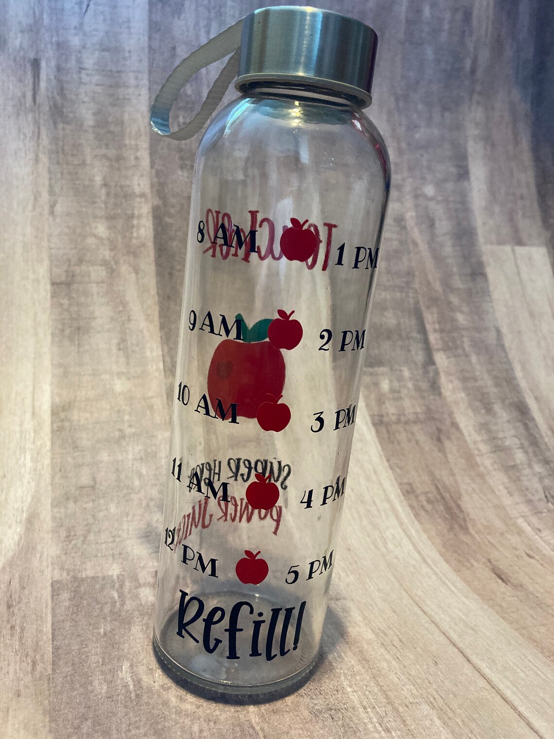 Teacher Water Bottle/ Teacher Super Hero Power Juice/ Gift for Teachers ...