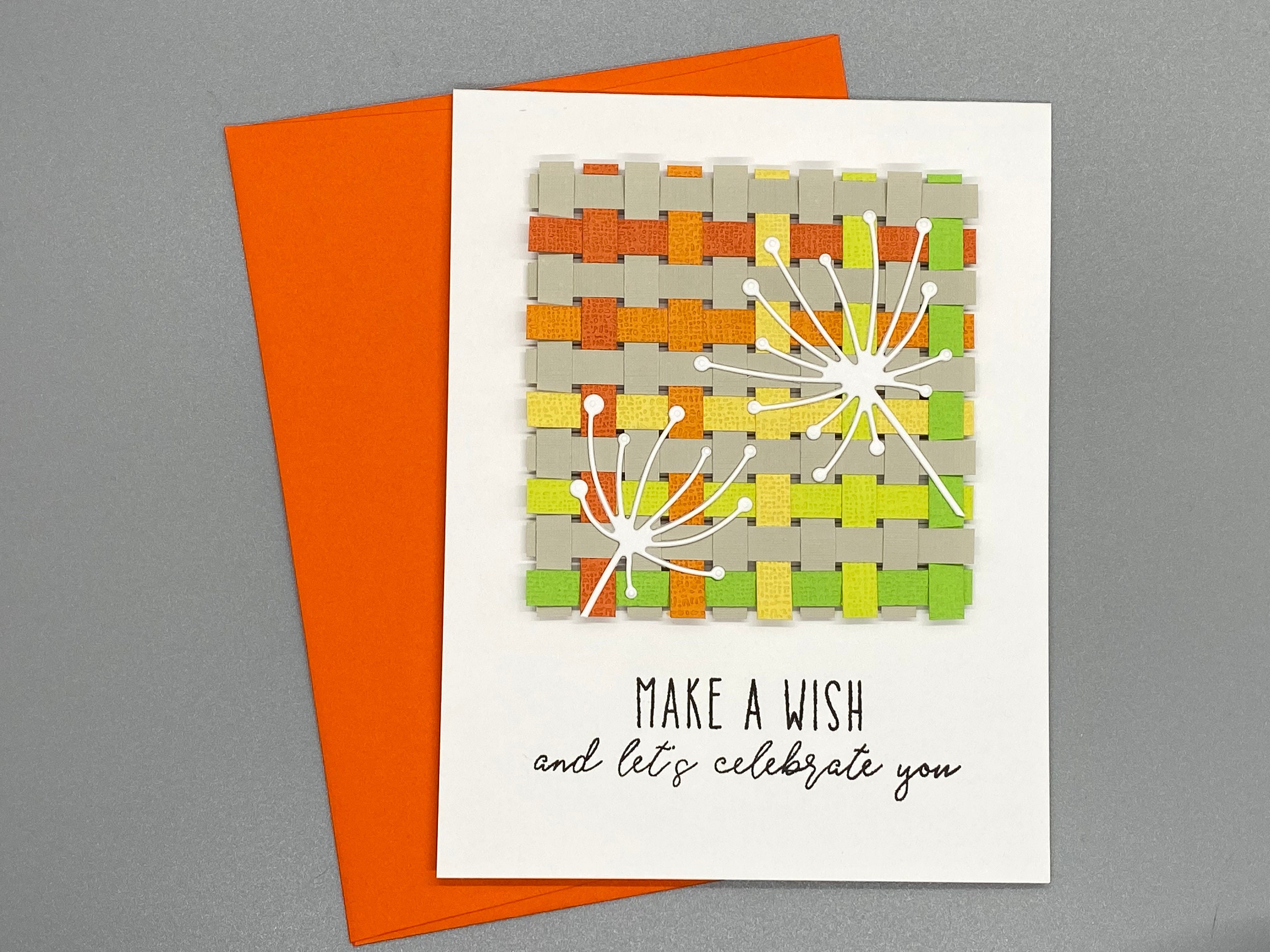 Paper Weave Celebration Card Handmade Birthday Card - Etsy