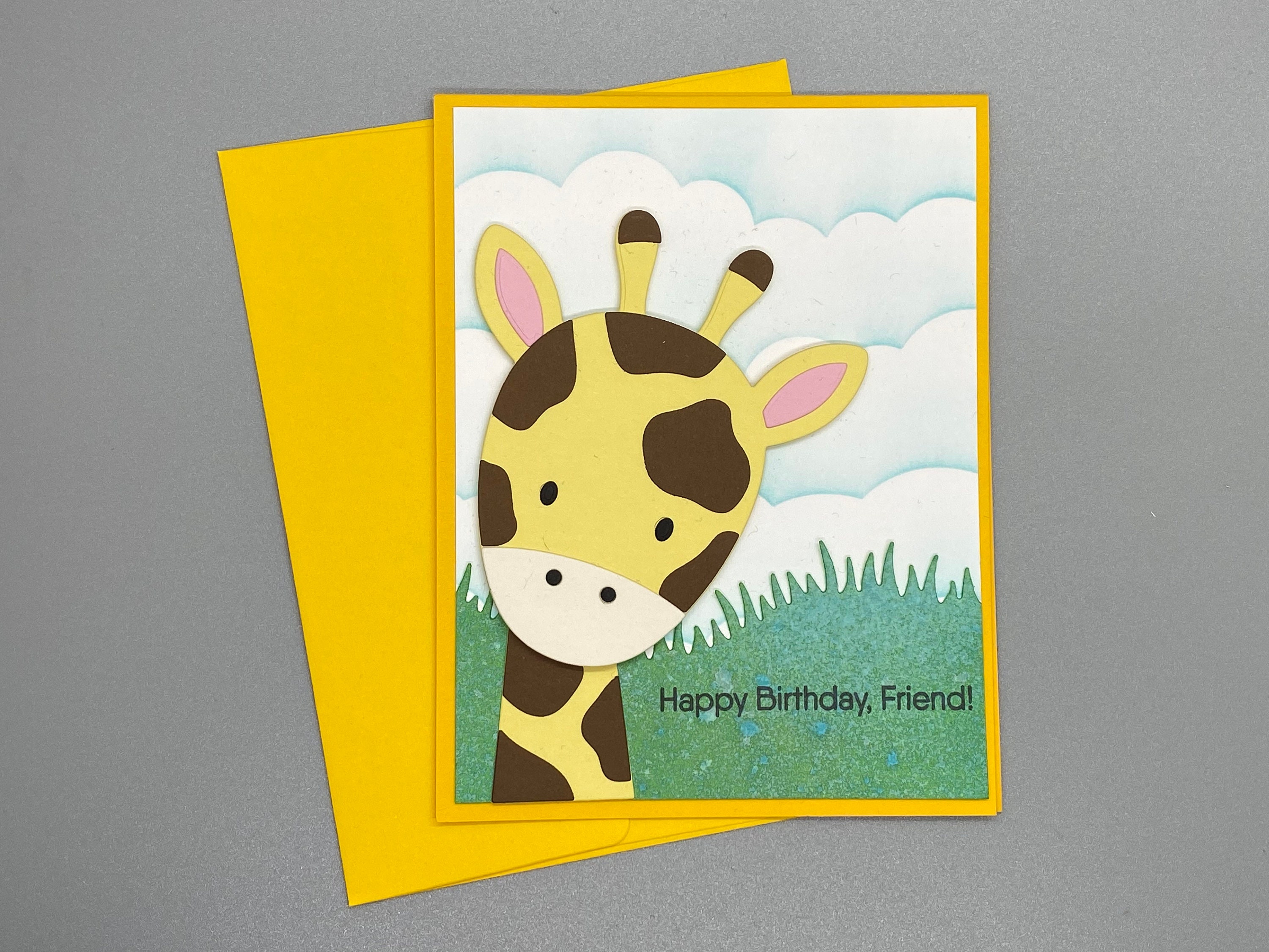Giraffe Birthday Card, Greeting Card for Children - Etsy