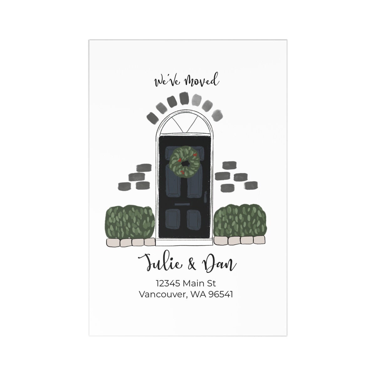 House Warming Gift | Digital Print Moving Announcement Cards, Just ...