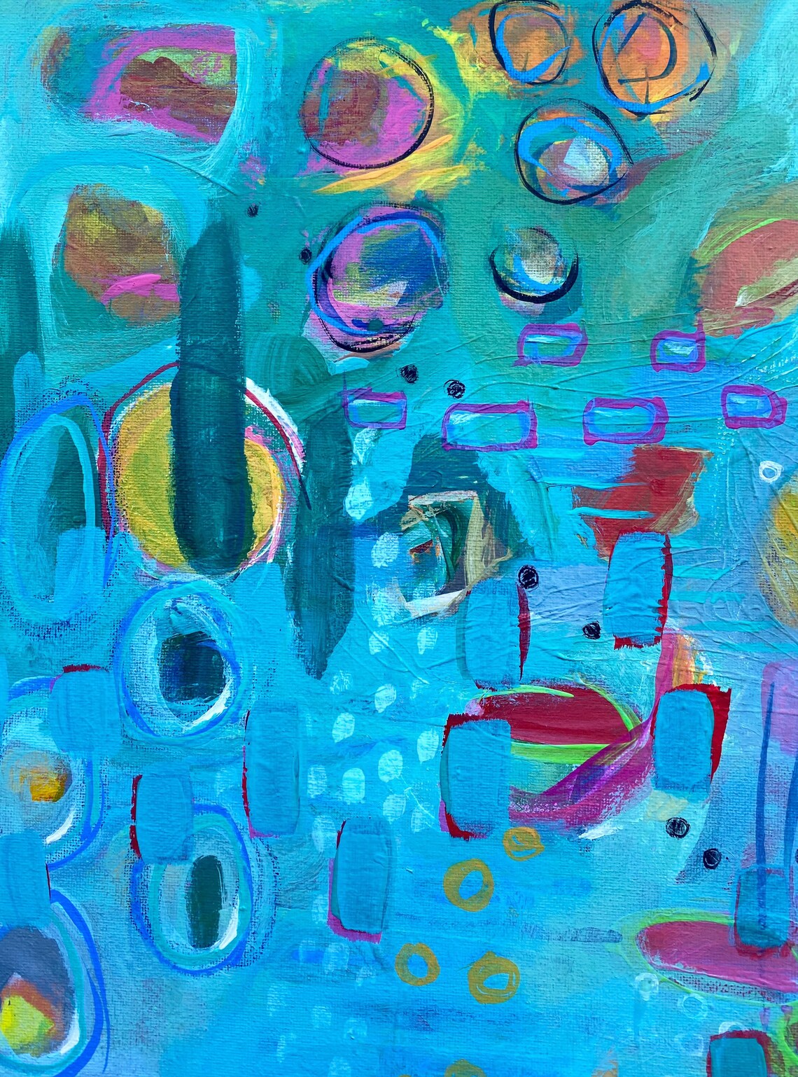 Through the Looking Glass Original Abstract Painting - Etsy