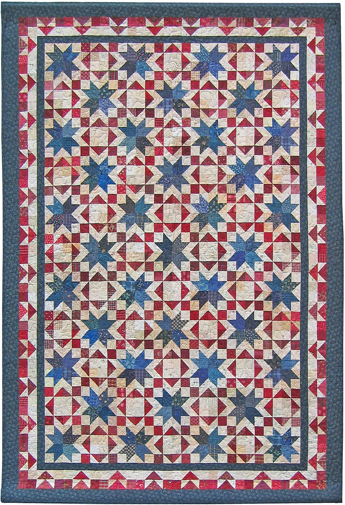 Star and Crown Quilt Pattern PDF Download Nickel Quilt by Pat Speth ...