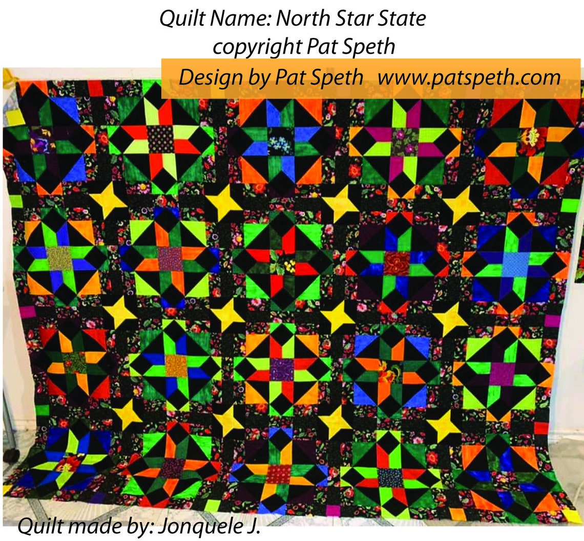 North Star State Quilt Pattern PDF Download Nickel Quilt by Pat Speth ...