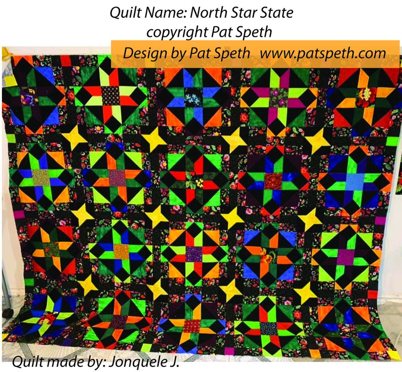 North Star State Quilt Pattern PDF Download Nickel Quilt by Pat Speth ...