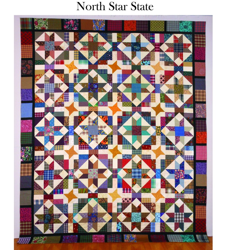 North Star State Quilt Pattern PDF Download Nickel Quilt by Pat Speth ...
