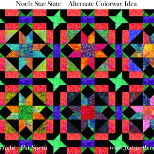 North Star State Quilt Pattern PDF Download Nickel Quilt by Pat Speth ...