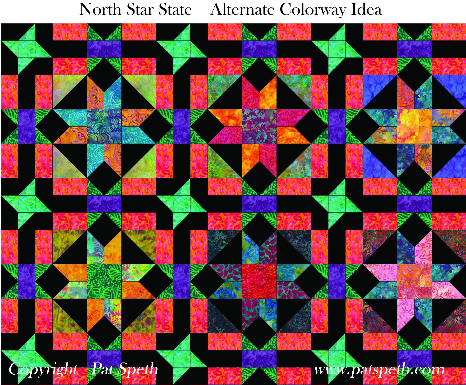 North Star State Quilt Pattern PDF Download Nickel Quilt by Pat Speth ...