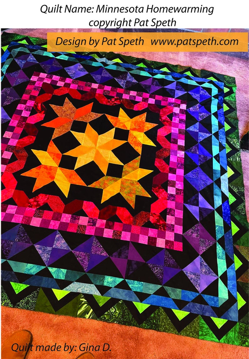 Minnesota Homewarming Quilt Pattern PDF Download Nickel Quilt by Pat ...