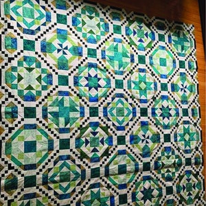 Party of Six Quilt Pattern PDF Download Nickel Quilt by Pat Speth - Etsy