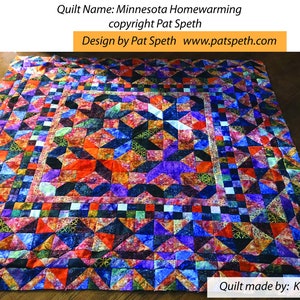 Minnesota Homewarming Quilt Pattern PDF Download Nickel Quilt by Pat ...