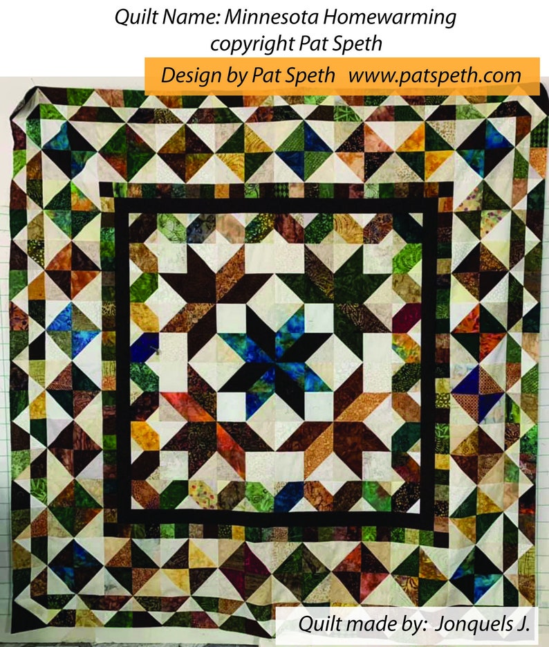 Minnesota Homewarming Quilt Pattern PDF Download Nickel Quilt by Pat ...