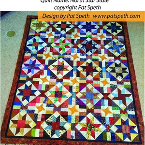North Star State Quilt Pattern PDF Download Nickel Quilt by Pat Speth ...