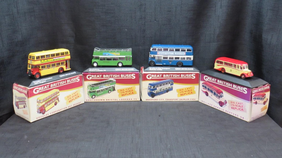 Atlas Great British Diecast Buses 1:76 Models - Etsy
