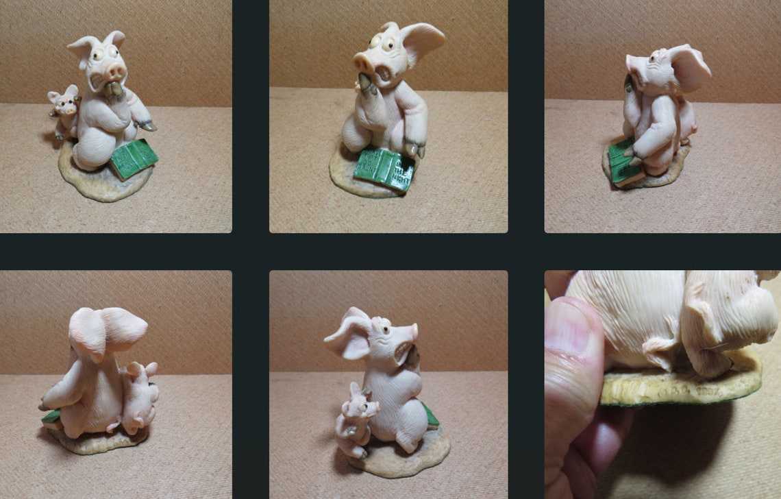 Vintage Piggins by David Corbridge Handmade Collectible Figurines - Etsy