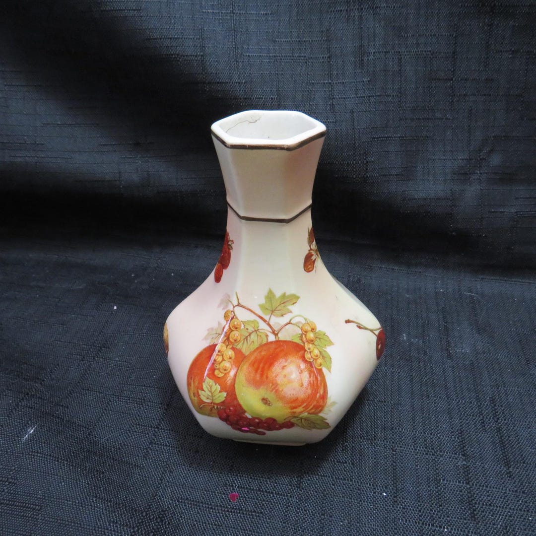 Royal Worcester Spode Palissy Fruit Hexagon Bud Vase - Etsy
