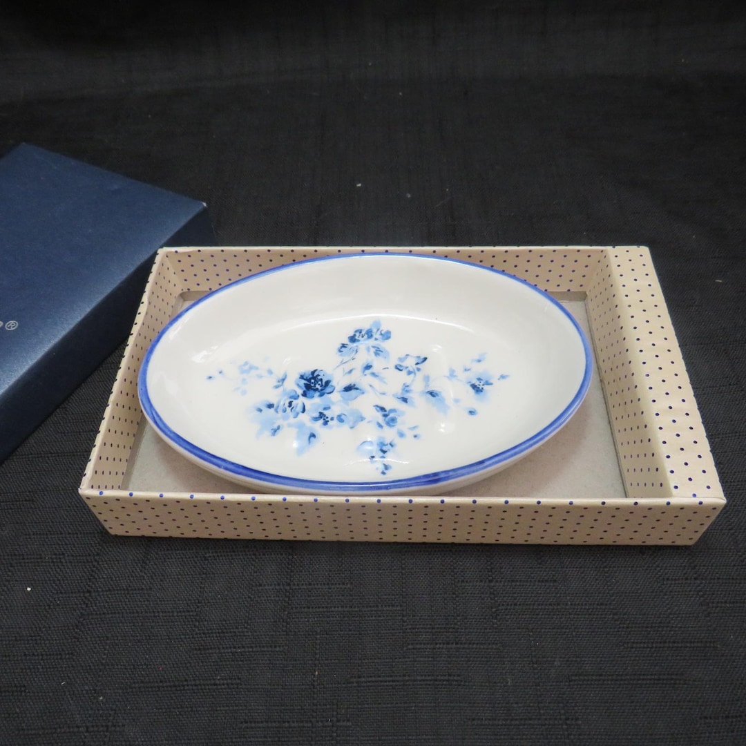 Vintage Equilibrium Eternal Flower Ceramic Oval Soap Dish - Etsy