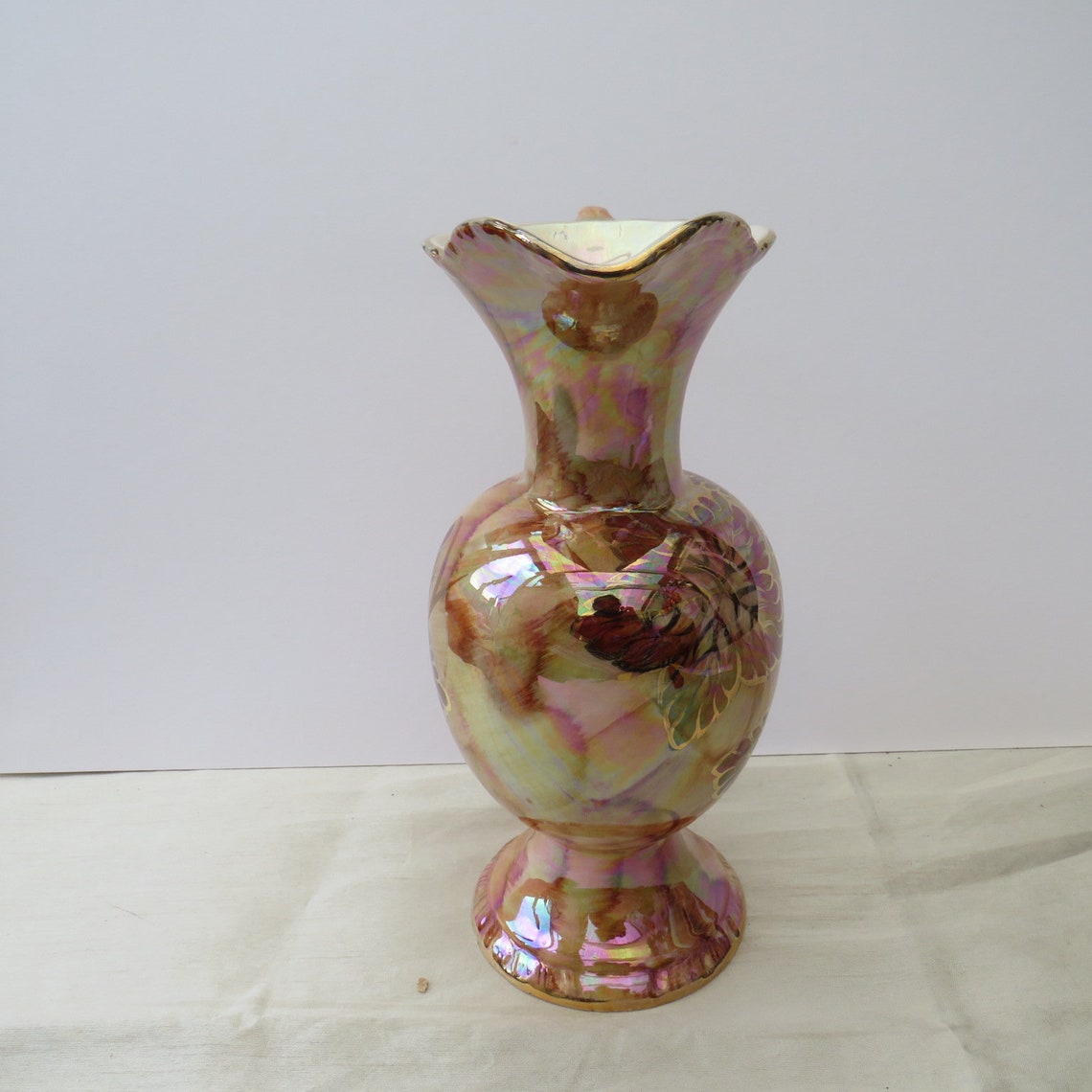Vintage Oldcourt Ware Hand Painted Lustreware Pitcher Jug - Etsy