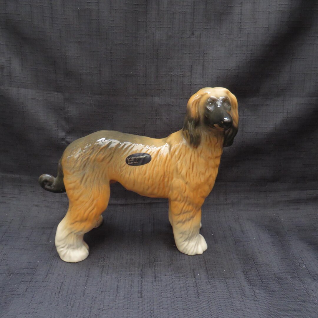 Vintage Coopercraft Afghan Hound Dog Figurine - Etsy