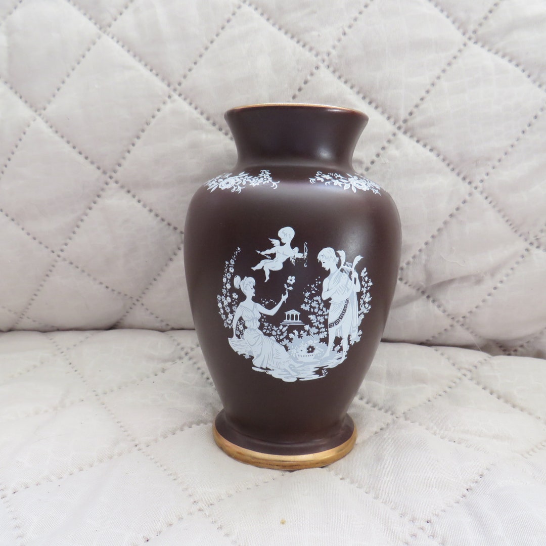 Vintage Oldcourt Ware Hand Painted Jasper Vase - Etsy