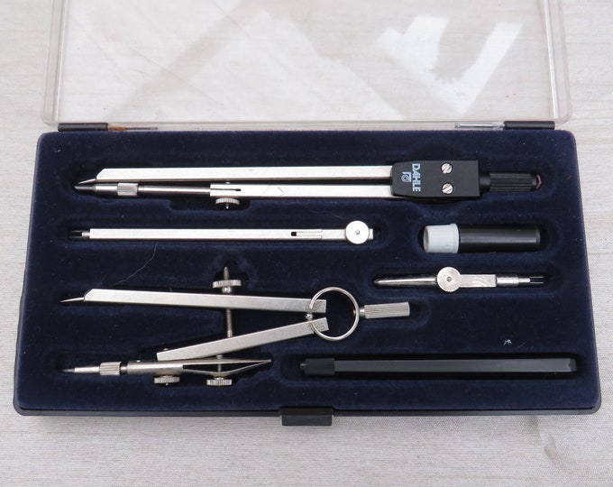 Vintage Dahle Technical Drawing Instrument/compass Set - Etsy