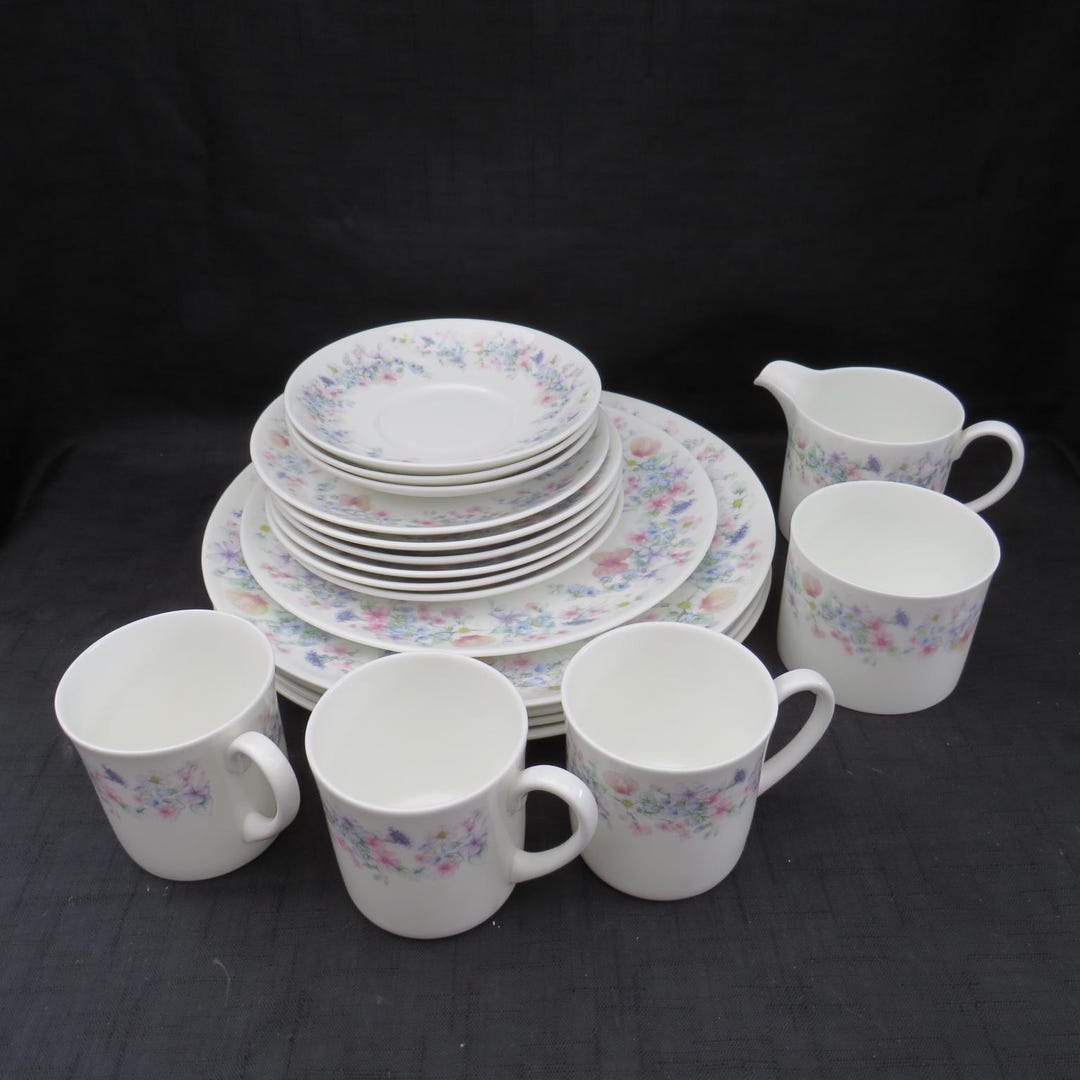Vintage Wedgwood Bone China Angela Plates & Tea Wares - Etsy