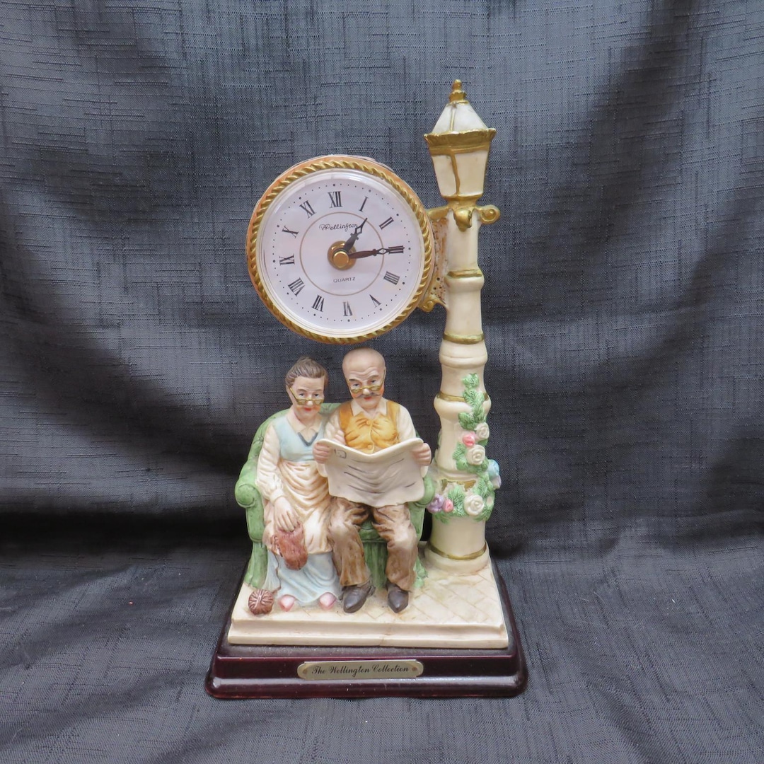 Vintage the Wellington Collection Clock Figurine - Etsy