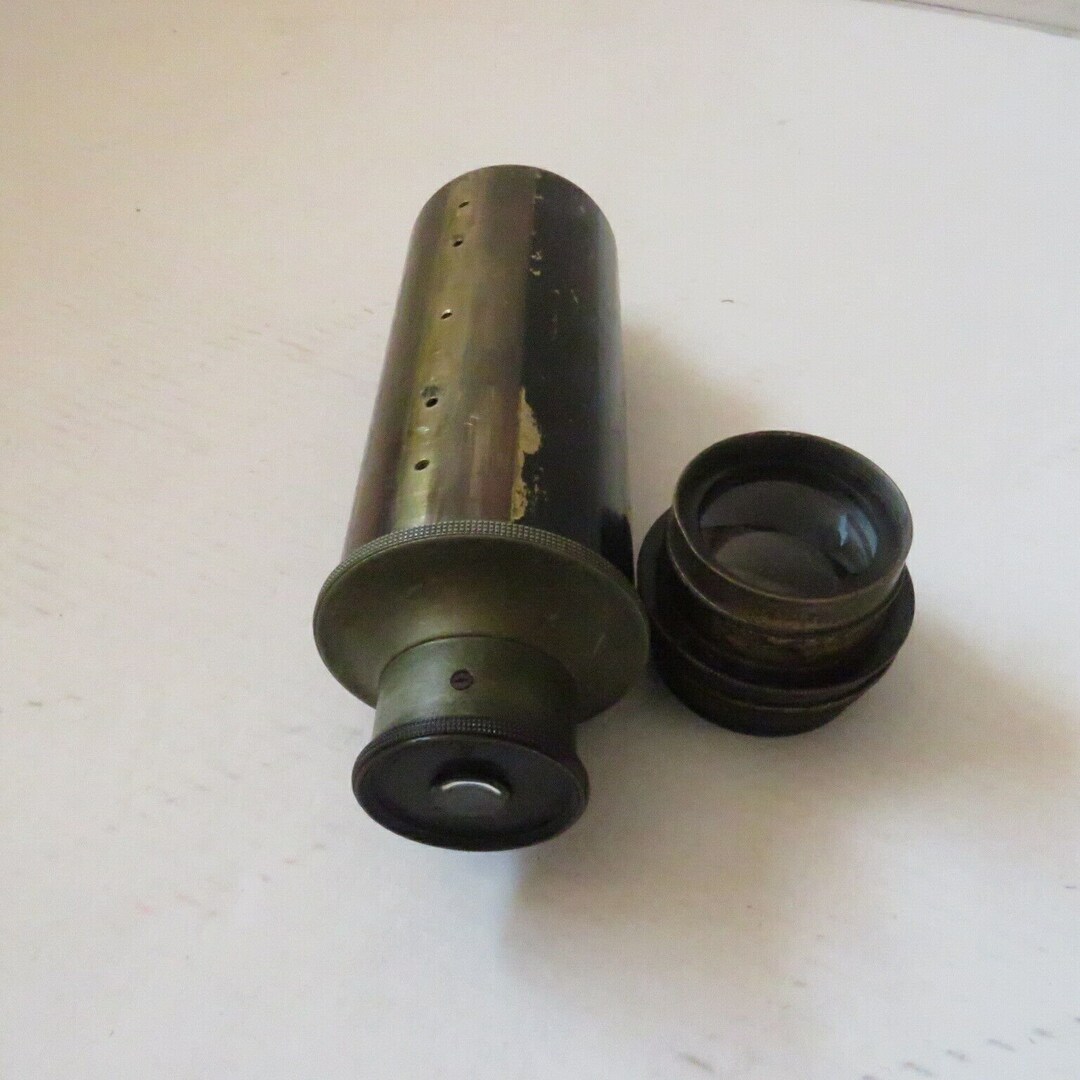 2 Antique Aldis Anastigmat No.7 F7.7 Lens & C.baker London Brass ...