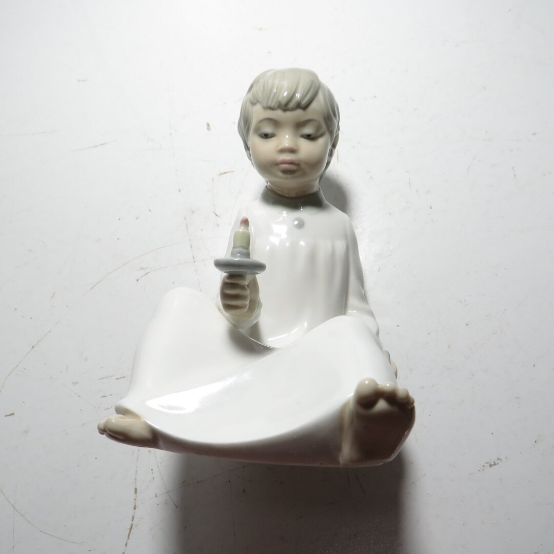 Nao by Lladro Zaphir Spain Porcelain A Boy Holding A Candle - Etsy