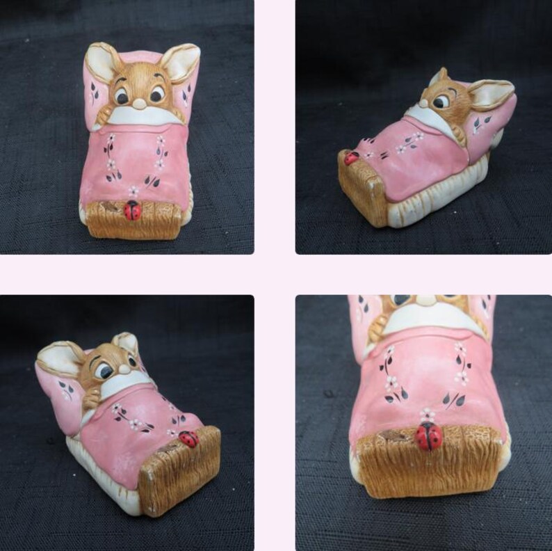 7 X Vintage Pendelfin Hand-painted Stonecraft & Moorcraft Nibbles ...